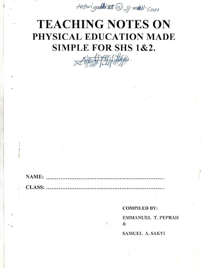 Physical Education Book | PDF