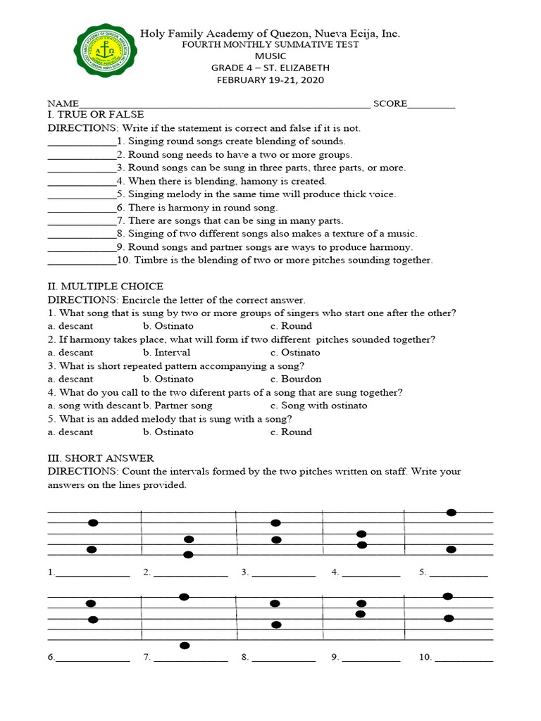 Music 4 Exam | PDF | Singing | Songs Music 4 Exam | PDF | Singing | Songs