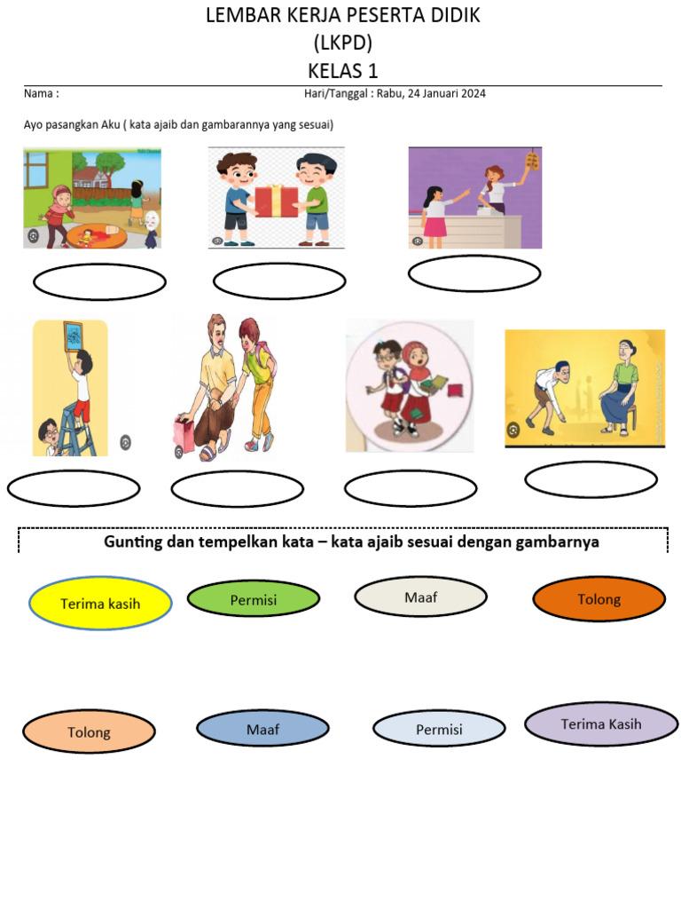 LKPD 4 Kata Ajaib | PDF