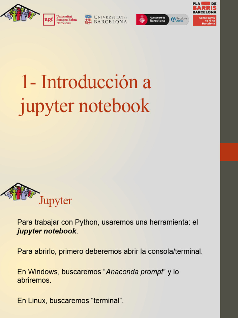 1 Introducción A Jupyter Notebook Es | PDF