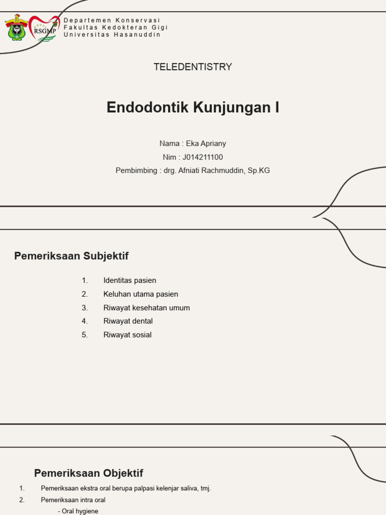 Teledent Endo 1 | PDF
