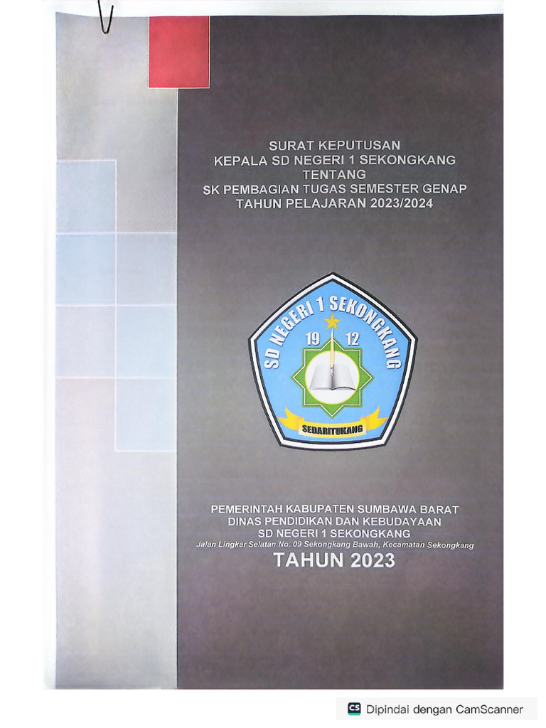 SK Pembagian Tugas Genap 2023-2024 | PDF