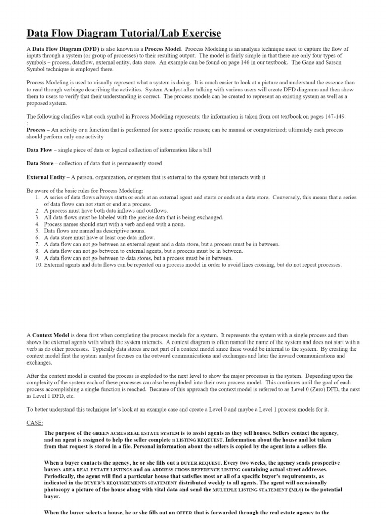 Data Flow Diagram Tutorial | PDF