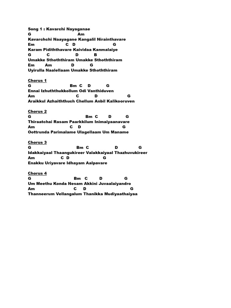Kavarchi Nayaganae (G) | PDF