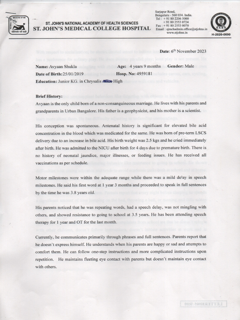 Avyaan Eval Report StJohns Nov2023 Scan | PDF