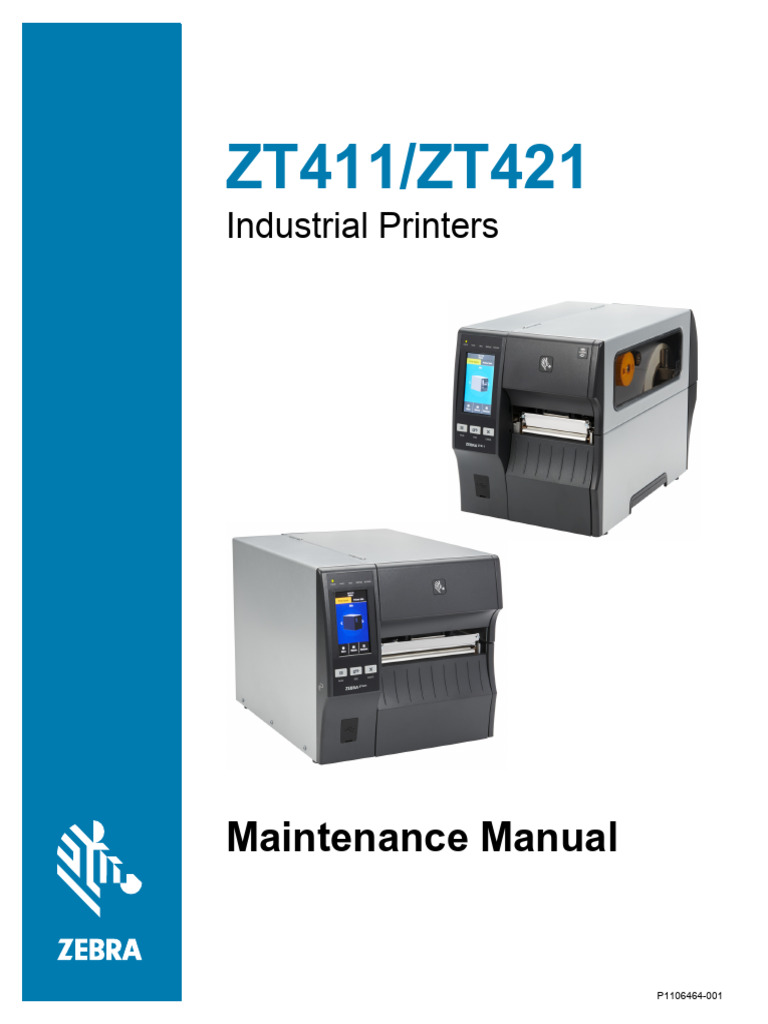 Zt400 Maintenance Manual Global en Us | PDF | Printer (Computing ...