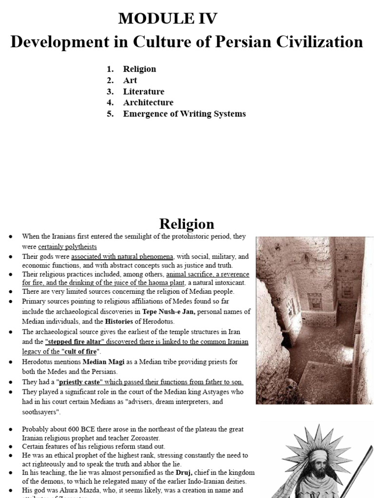Persian Civilization-Developments in Culture | PDF | History | Classics