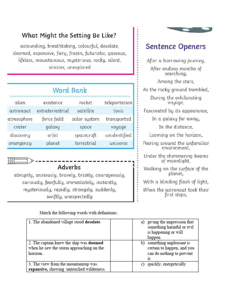 Short Story Vocabulary | PDF