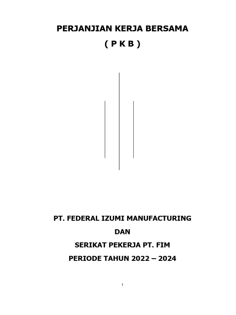 Perjanjian Kerja Bersama (PKB) | PDF