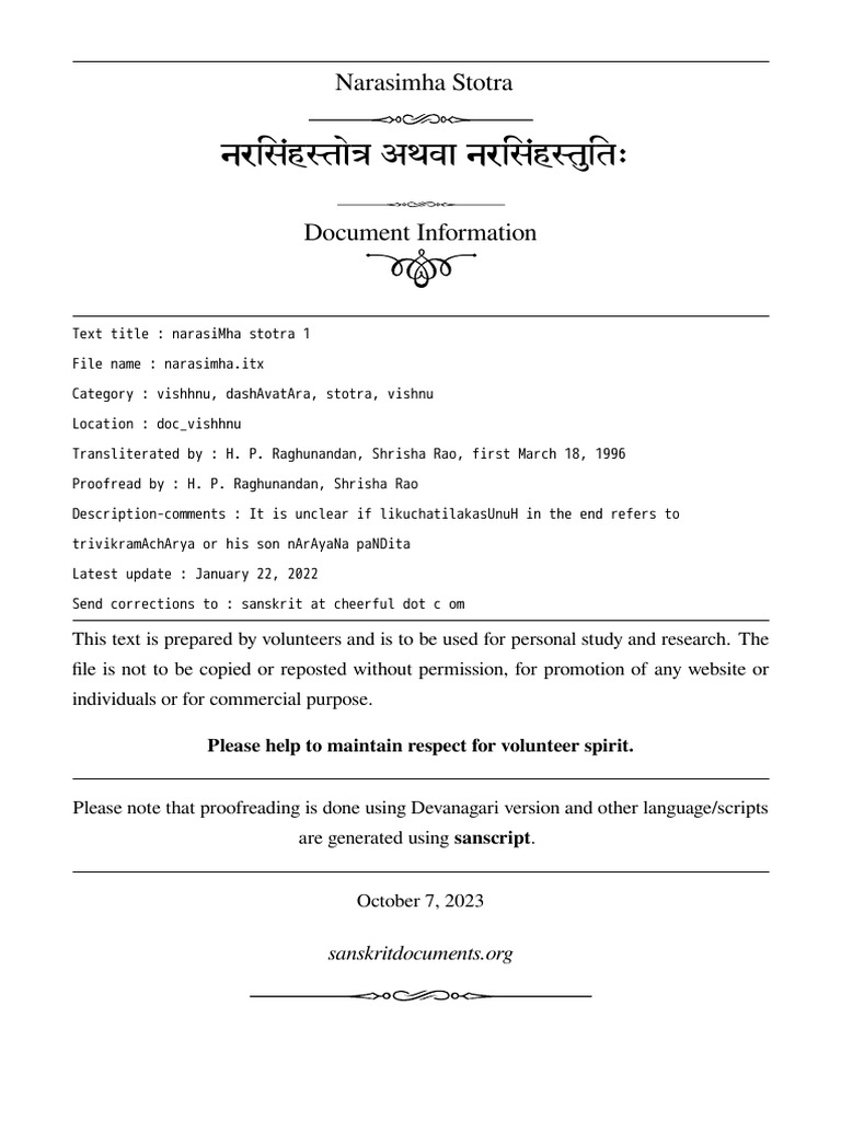 Narasimha | PDF