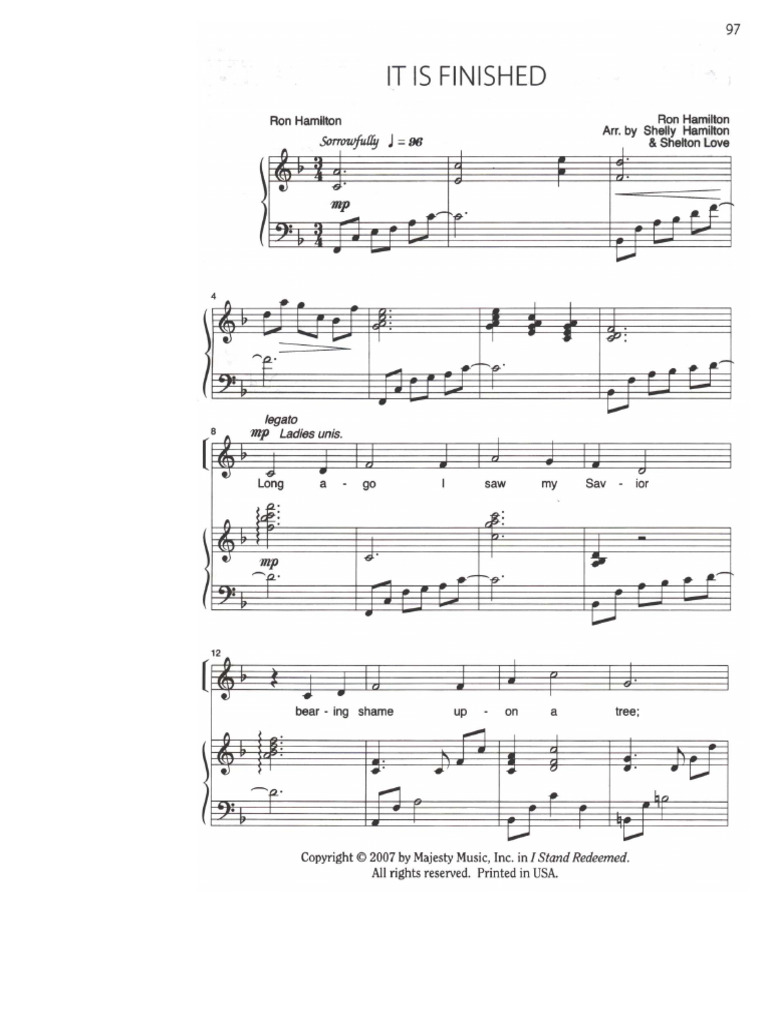 It Is Finished | PDF