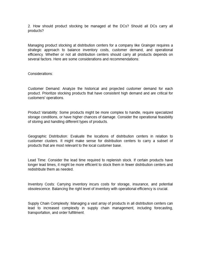 W.W. Grainger and McMasterCarr MRO Suppliers Final | PDF | Inventory ...