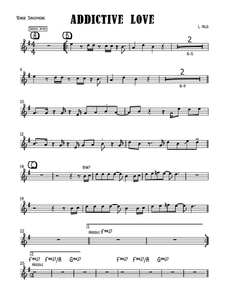 Addictive Love - Tenor | PDF