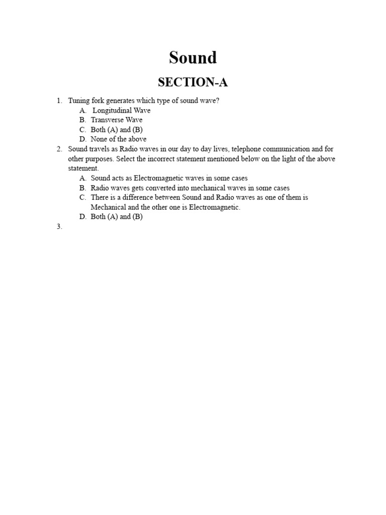 Understanding Sound Waves and Types | PDF | Teaching Methods ...