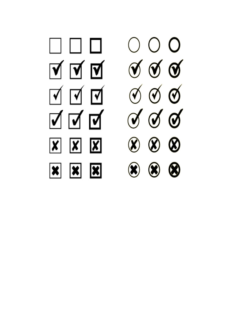 Check and Tick Marks | PDF