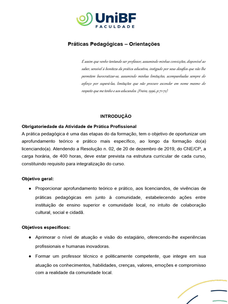 Prática - Plano de Aula ATUALIZADA 2605 | PDF | Pedagogia | Pensamento ...