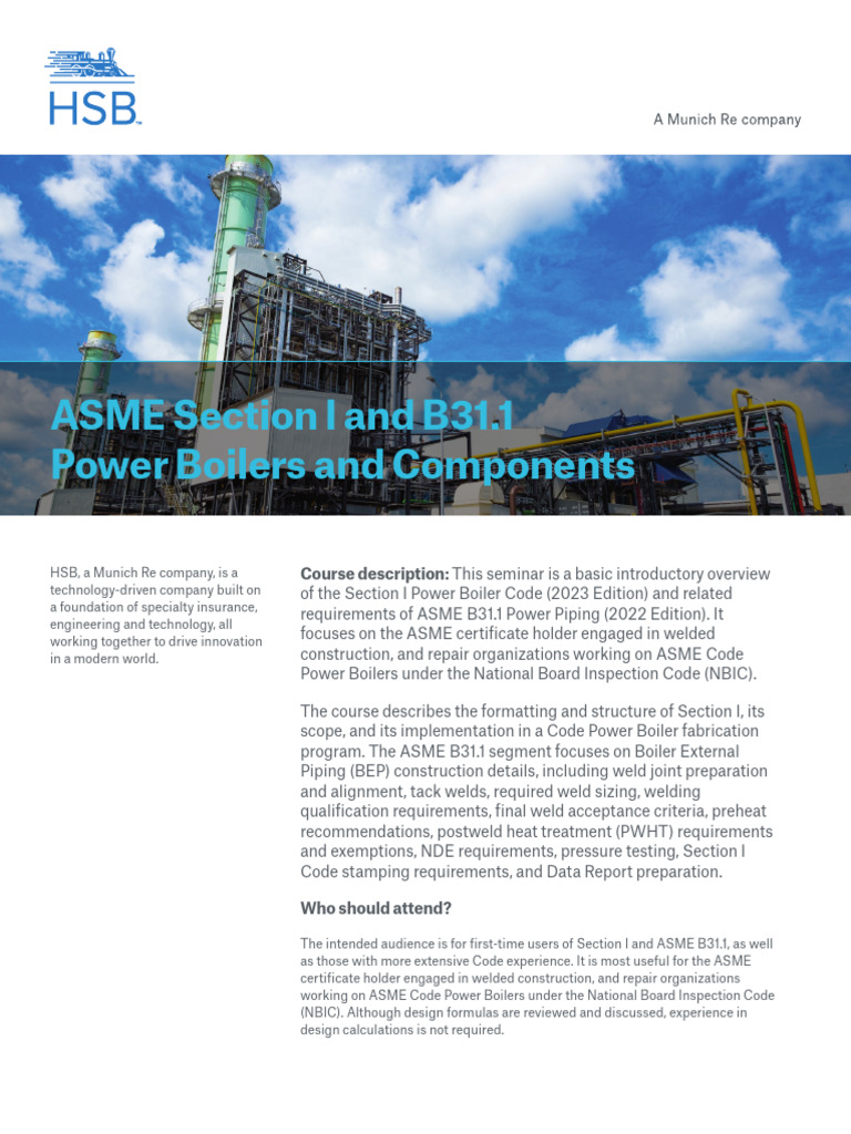 ASME Power Boilers Seminar | PDF