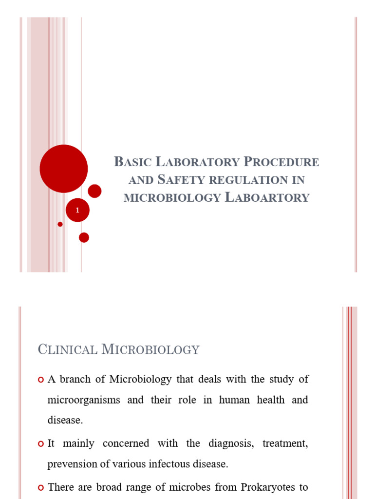 Microbiology Laboratory Procedures Guide | PDF | Sterilization ...