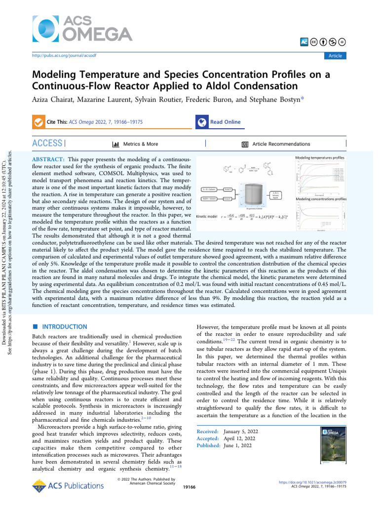 Chairat Et Al 2022 Modeling Temperature and Species Concentration ... Chairat Et Al 2022 Modeling Temperature and Species Concentration ...