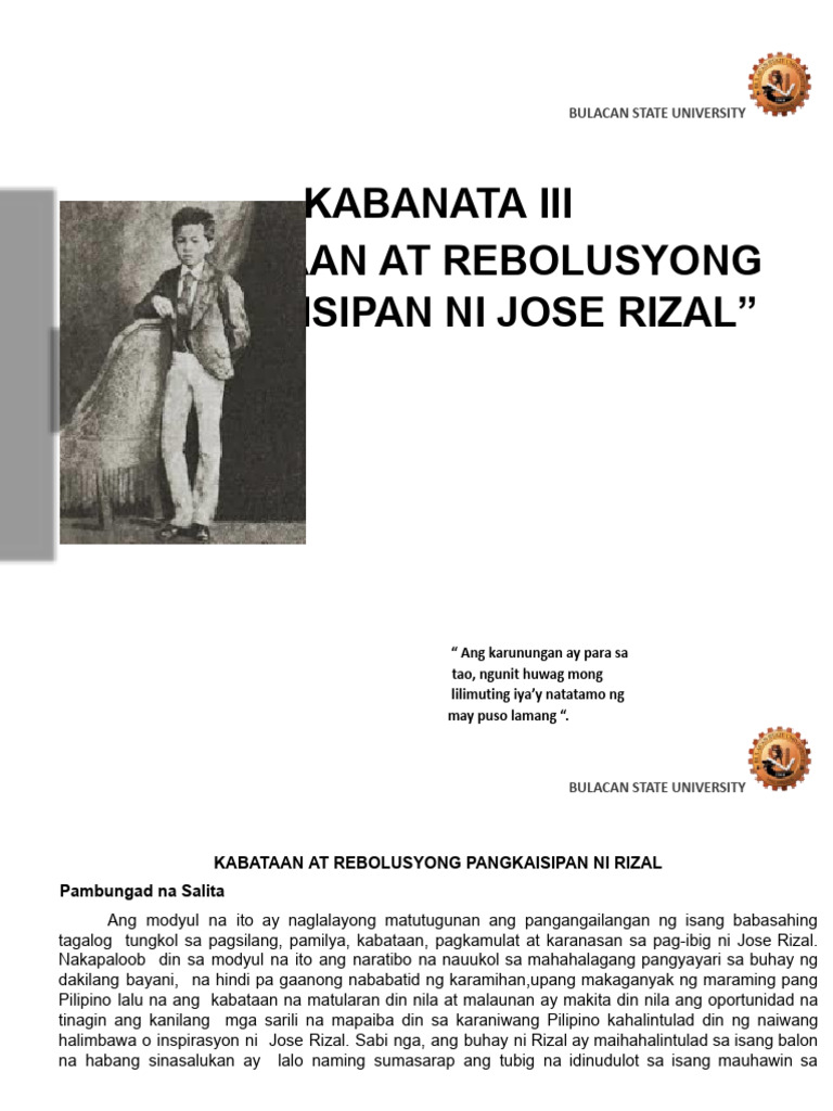 Kabanata Iii - Pic | PDF