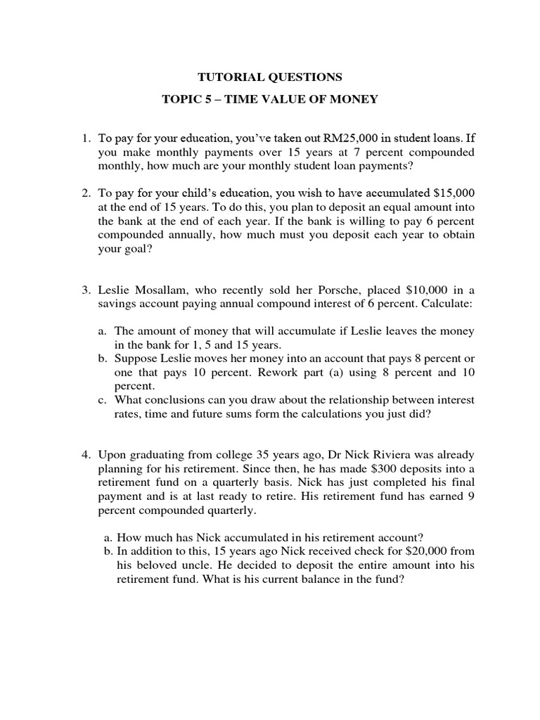 Topic 5 - TVOM | PDF