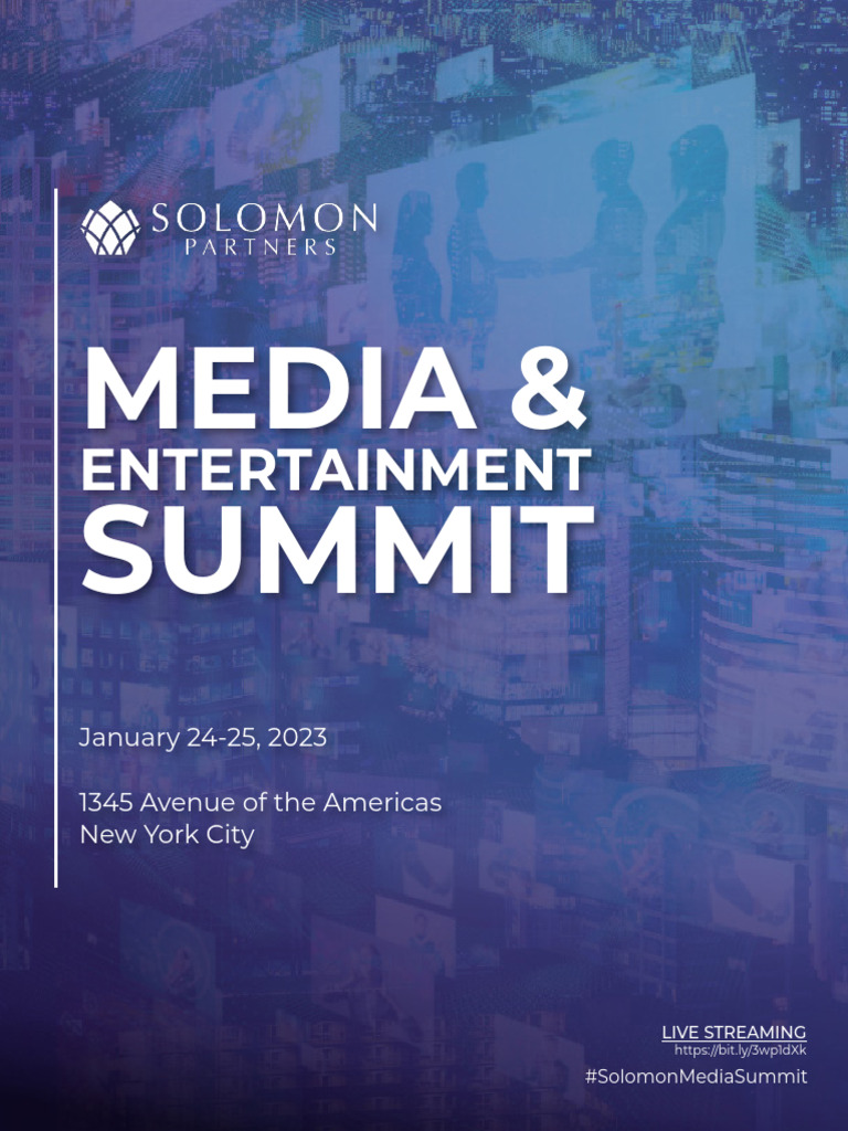 Solomon Partners 2023 Media Entertainment Summit Booklet | PDF