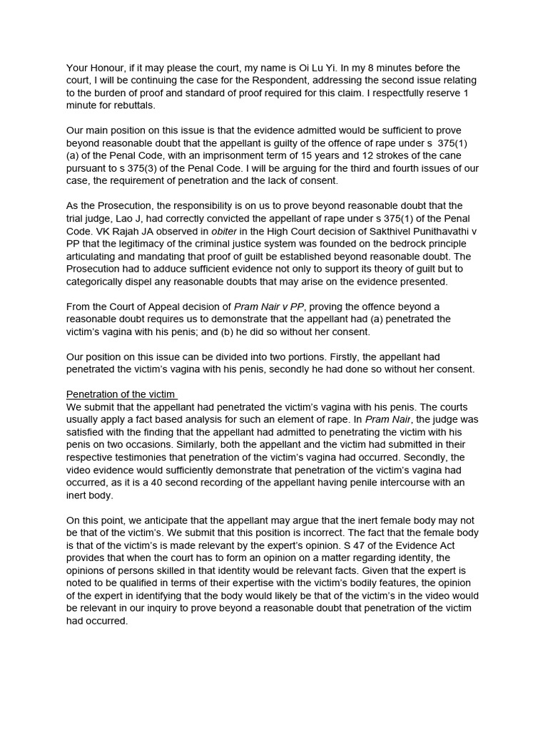 Moot Script Draft 1 | PDF