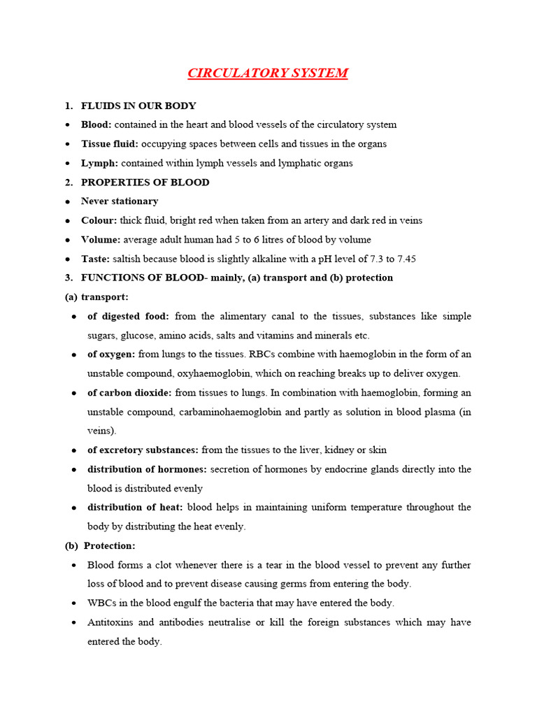 Blood Circulatory System | PDF | Heart Valve | Heart