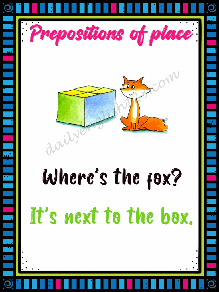 Prepositions of Place 6 | PDF