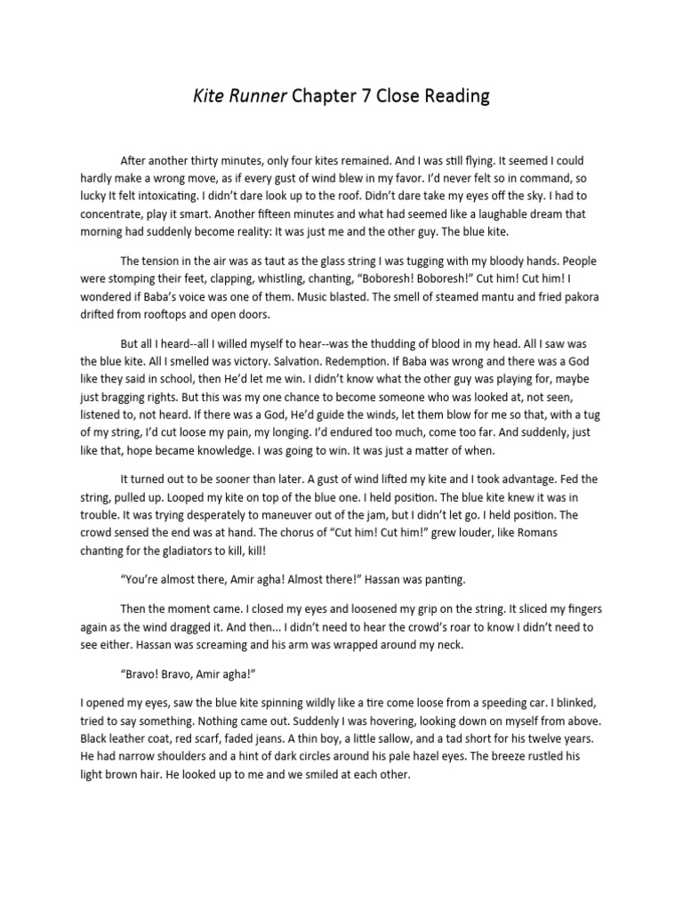 Close Reading - Chapter 8 | PDF | Art | General Fiction