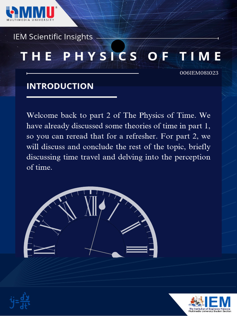 Physics of Time Part 2 006IEM081023 | PDF
