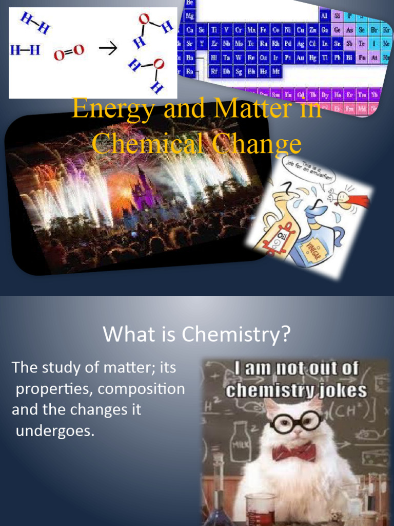 Energy and Matter in Chemical Change Science 10 | PDF | Ion | Chemical ...