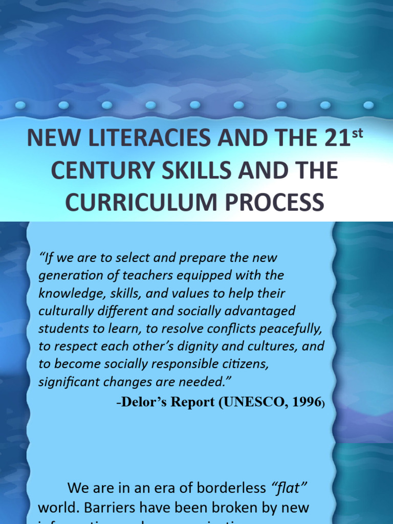 New Literacies and The 21st Century Skills 1 221127102747 Ba586f43 | PDF