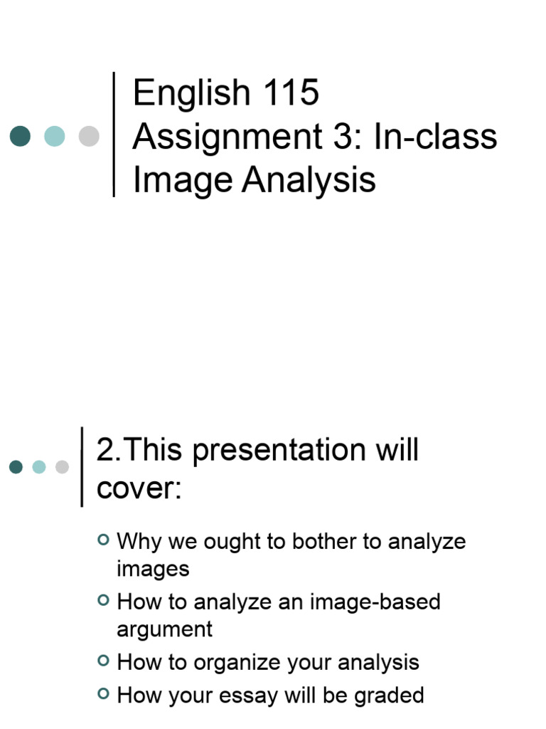 English 115 DE timed image analysis powerpoint | PDF
