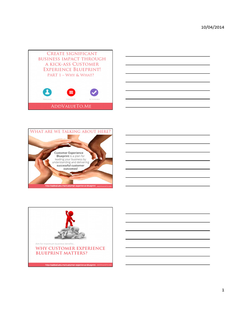 Lesson1 CEX Blueprint PART1 Handout | PDF | Customer Experience ...