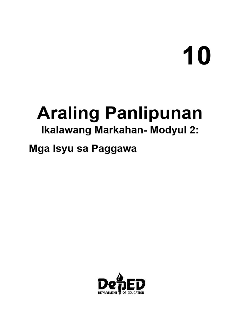AP10_Q2_Mod2_Mga-Isyu-sa-Paggawa | PDF