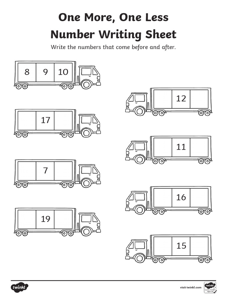 Number Writing Practice Sheet | PDF