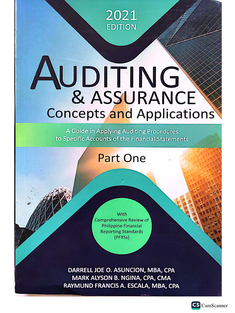 Auditing and Assurance - Concepts and Applications Part One (2021) by Asuncion | PDF