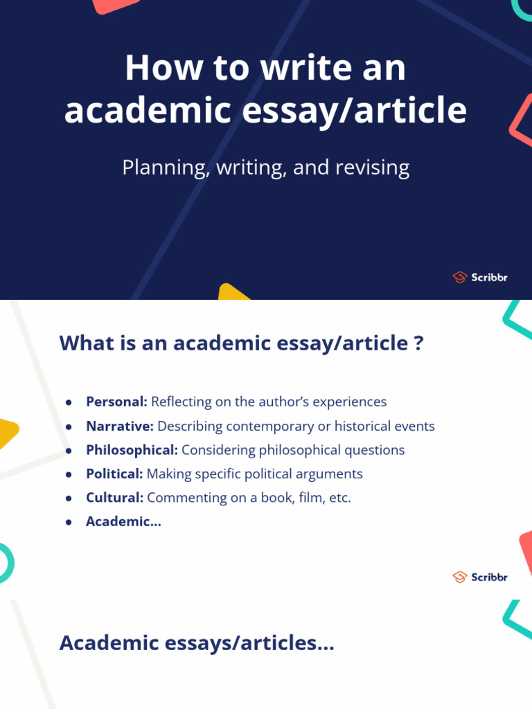 Lecture Slides - How To Write An Essay 1 | PDF | Essays | Argument