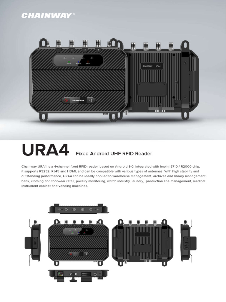Chainway URA4: 4-Channel RFID Reader | PDF | Computers