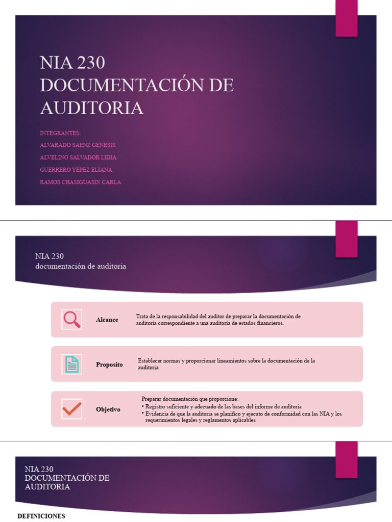 Nia 230-2 | PDF | Auditoría | Contralor