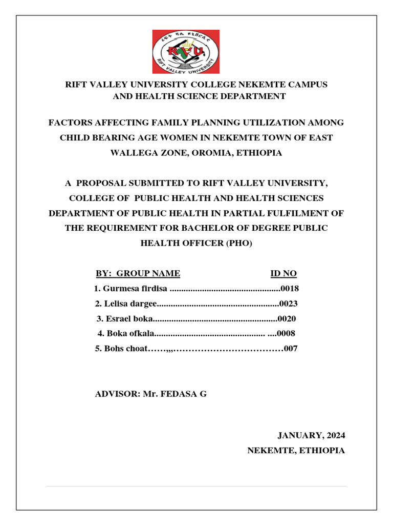 Ho Proposal - For Merge | Download Free PDF | Family Planning ... Ho Proposal - For Merge | Download Free PDF | Family Planning ...