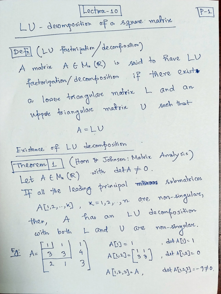 MTH308 Lecture 10 | PDF
