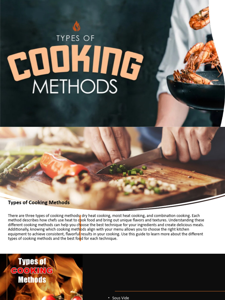 Types of Cooking Methods | PDF | Grilling | Roasting