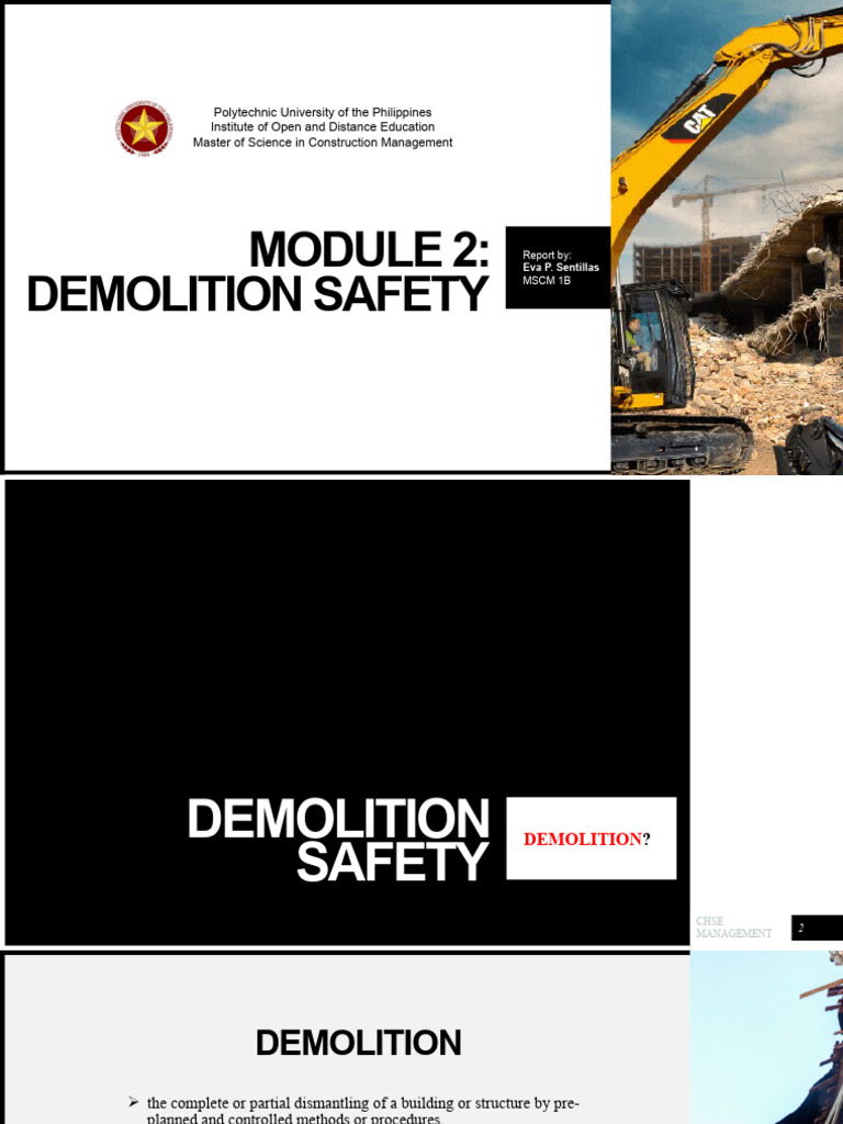 Final Report - Demolition Safety | PDF