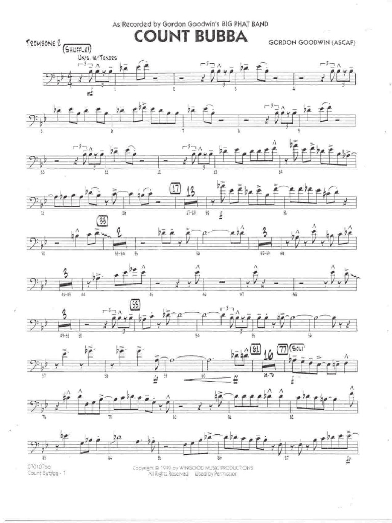 Count Bubba - FULL Big Band | PDF