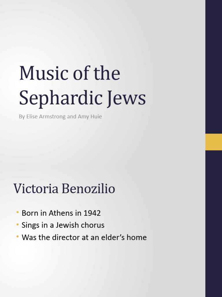 Sephardic Jewish Music and Culture | PDF | Jews | Jews And Judaism