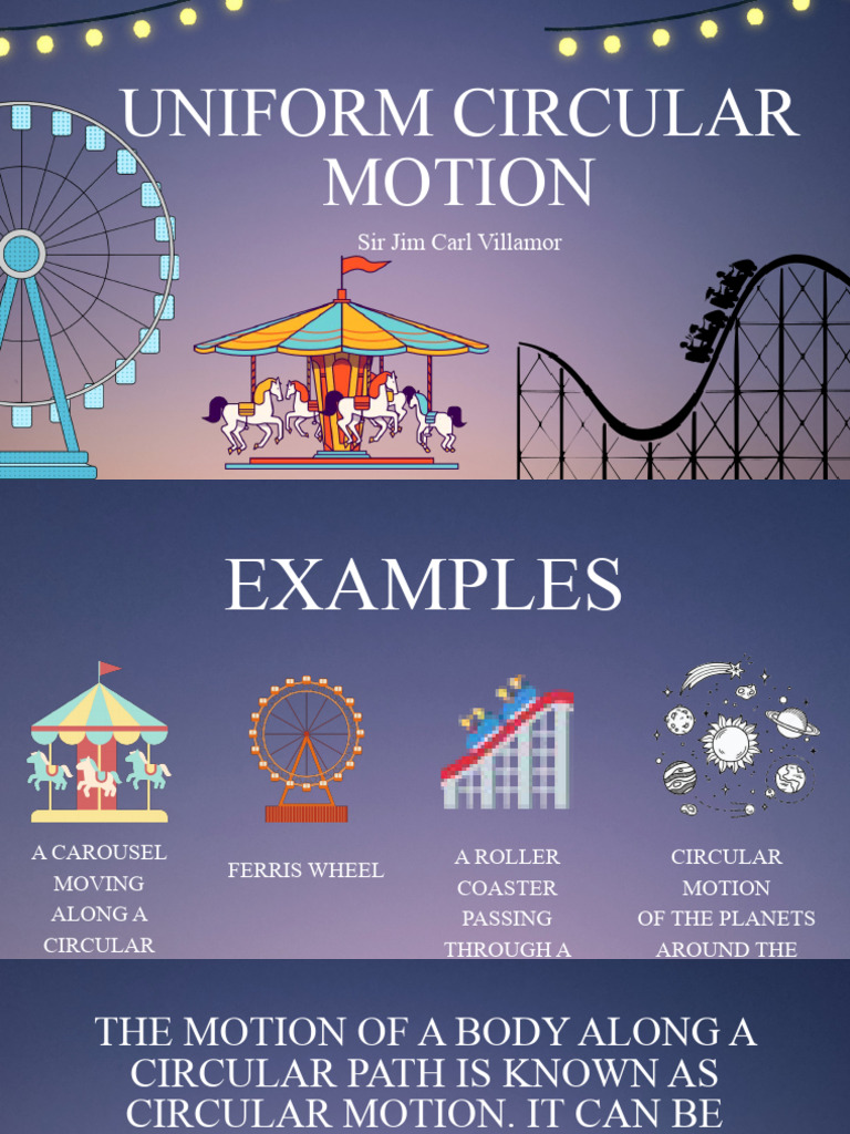 Uniform Circular Motion: Sir Jim Carl Villamor | Download Free PDF ...