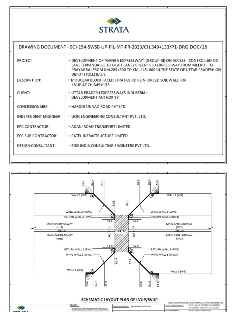 Drawing Document LVUP CH. 349+133 - P1 - 29-01-2024 | PDF