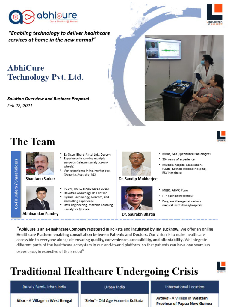 Abhicure E-Healthcare Platform Overview | Download Free PDF ...
